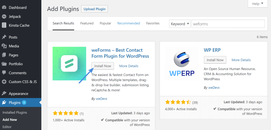 weForms Review - A Feature-Rich WordPress Contact Form Plugin