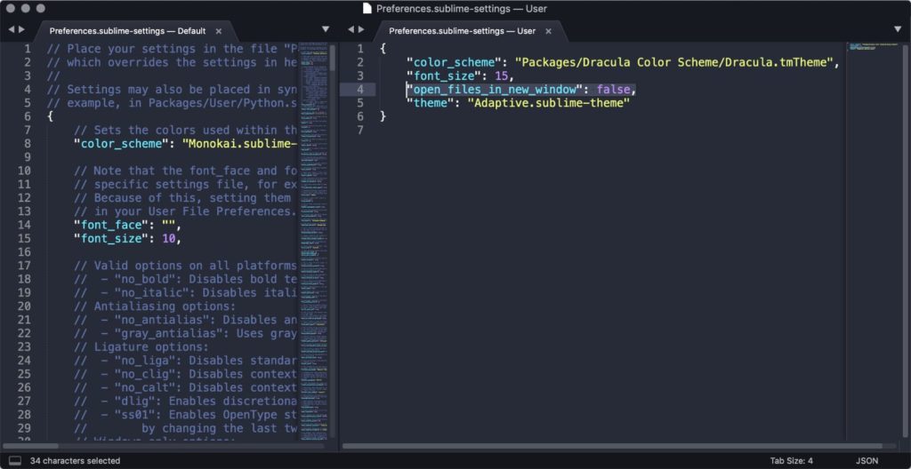 Sublime Text: How to Open Files in the Same Window (New Tab)