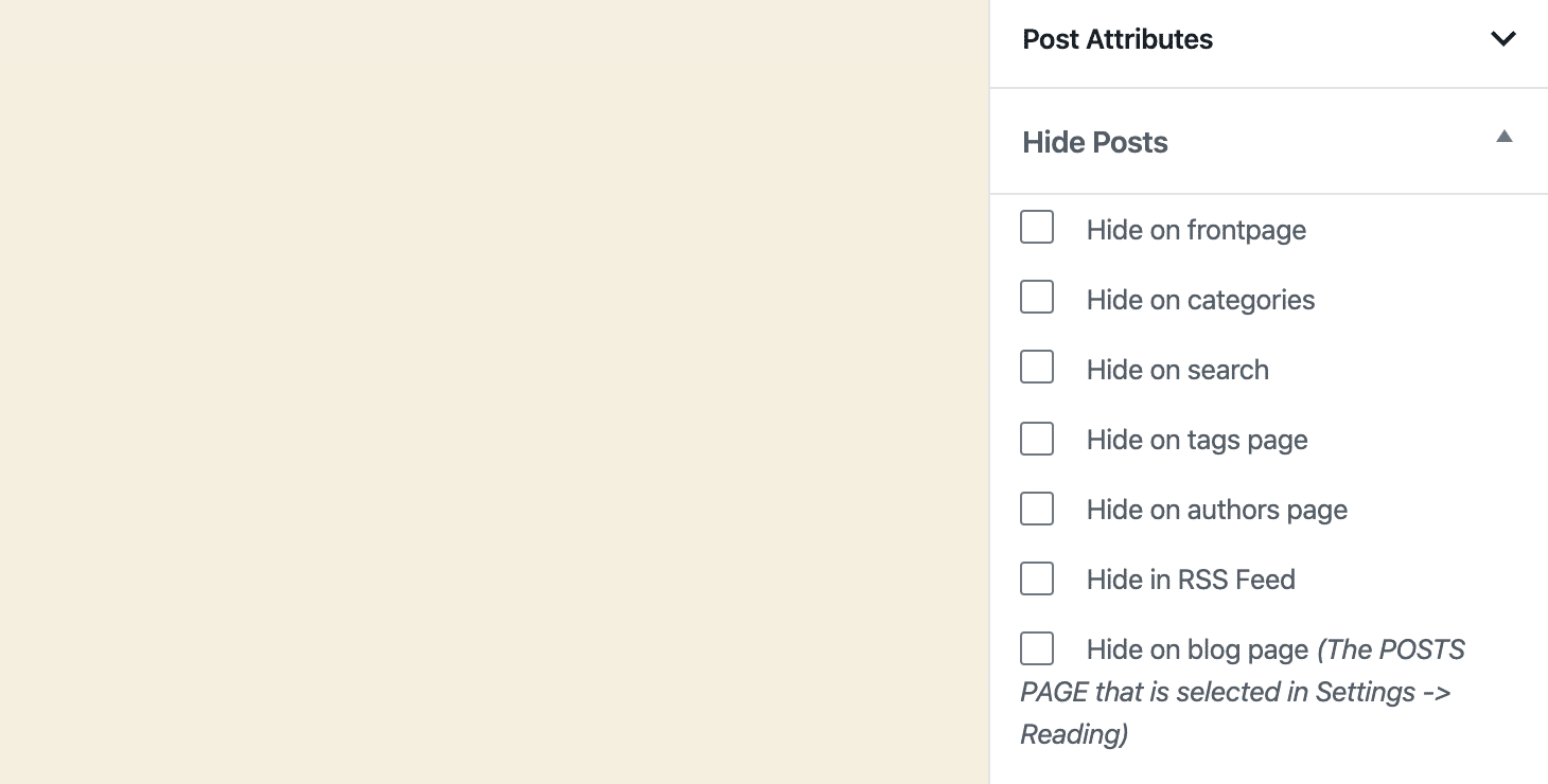 How To Hide Wordpress Posts From The Front Page Or Search Quick