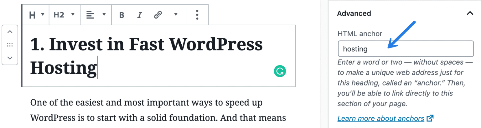 How To Add Html Anchor Links In Wordpress Jump To Link In Serps