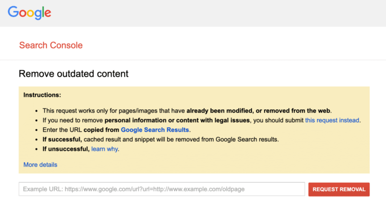 How to remove outdated content from Google (quick and easy) How to remove outdated content from Google (quick and easy)